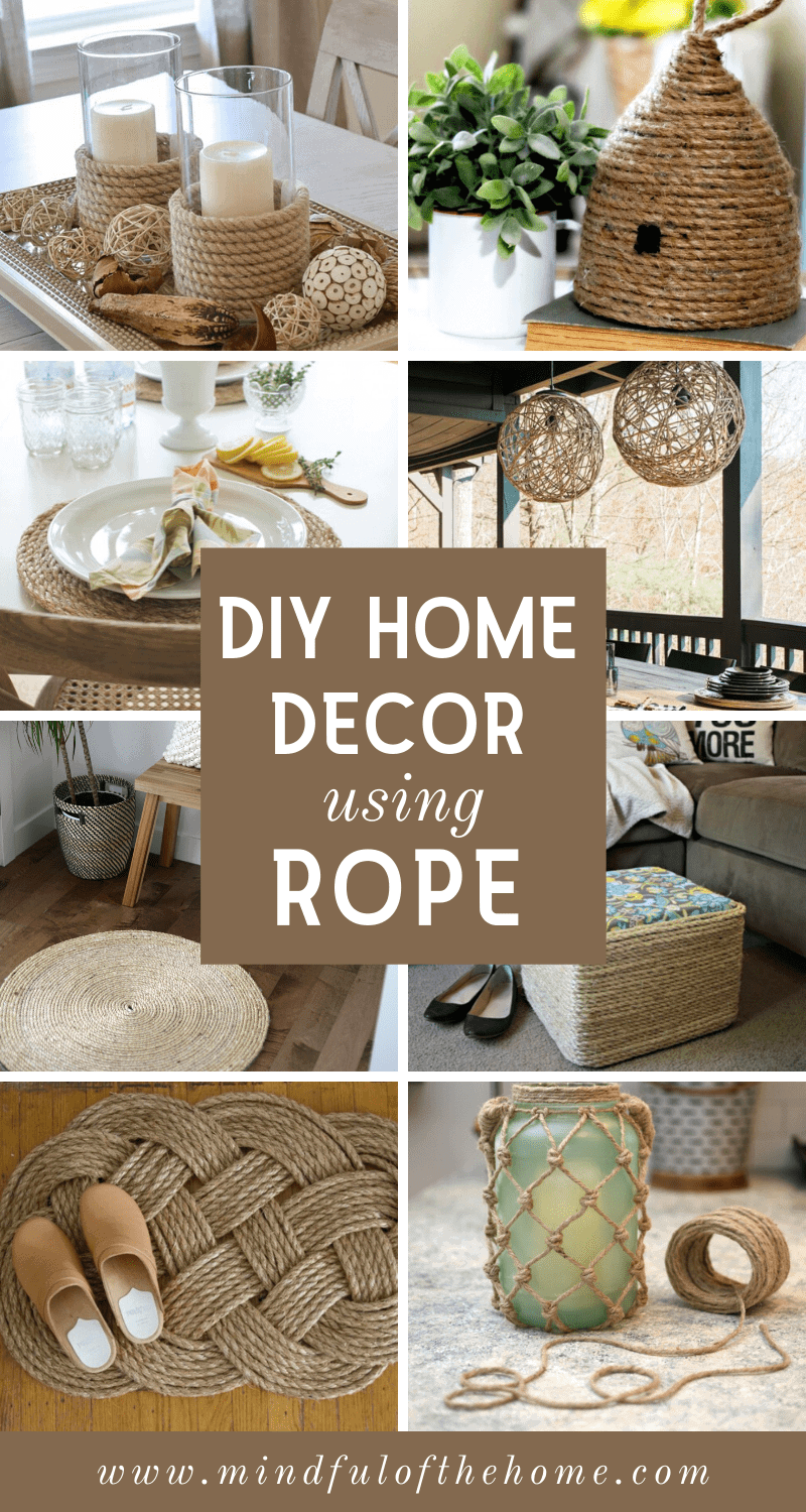 15 Creative DIY Rope Projects For Your Home - Mindful of the Home