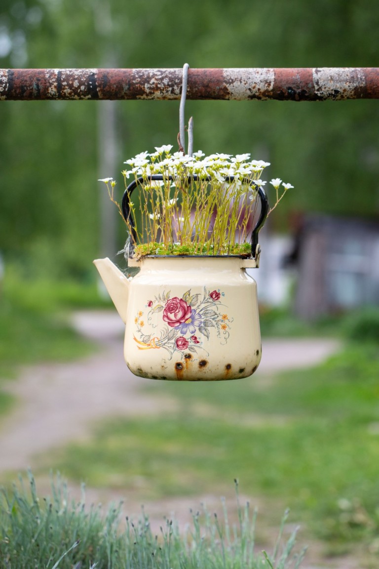 22 Easy DIY Repurposed Planter Pot Ideas - Mindful of the Home